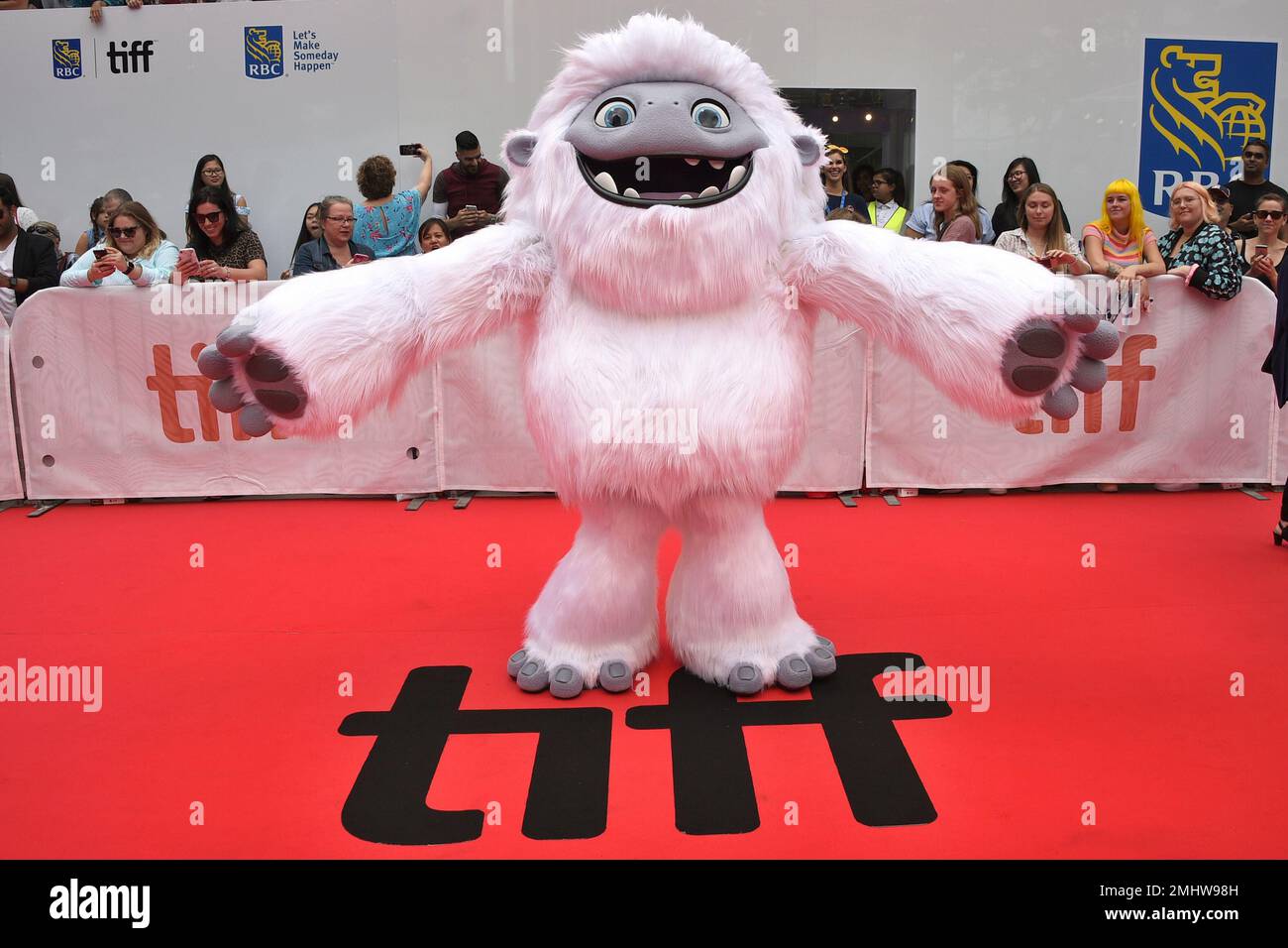 FILE - In this Sept. 7, 2019, file photo, the character Everest from ...