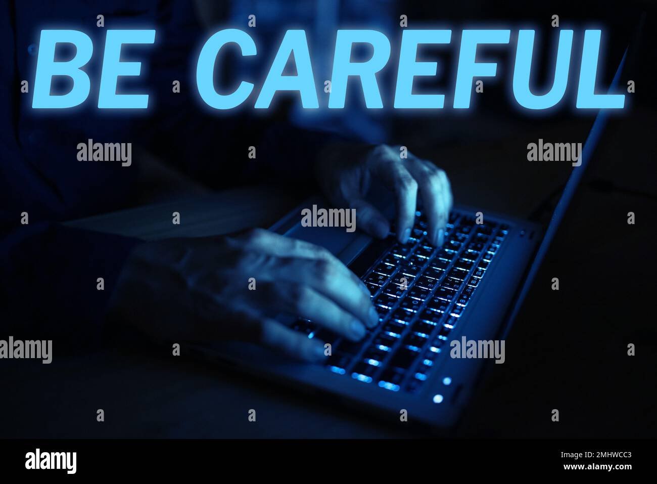 Inspiration showing sign Be Careful. Conceptual photo making sure of ...