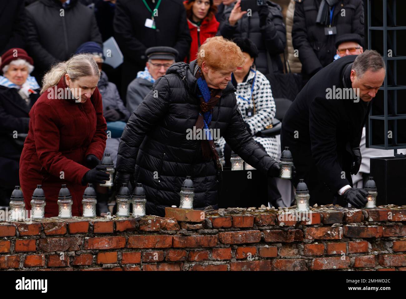 U.S. Second Gentleman, Douglas Emhoff, right, and Deborah Lipstadt, U.S ...