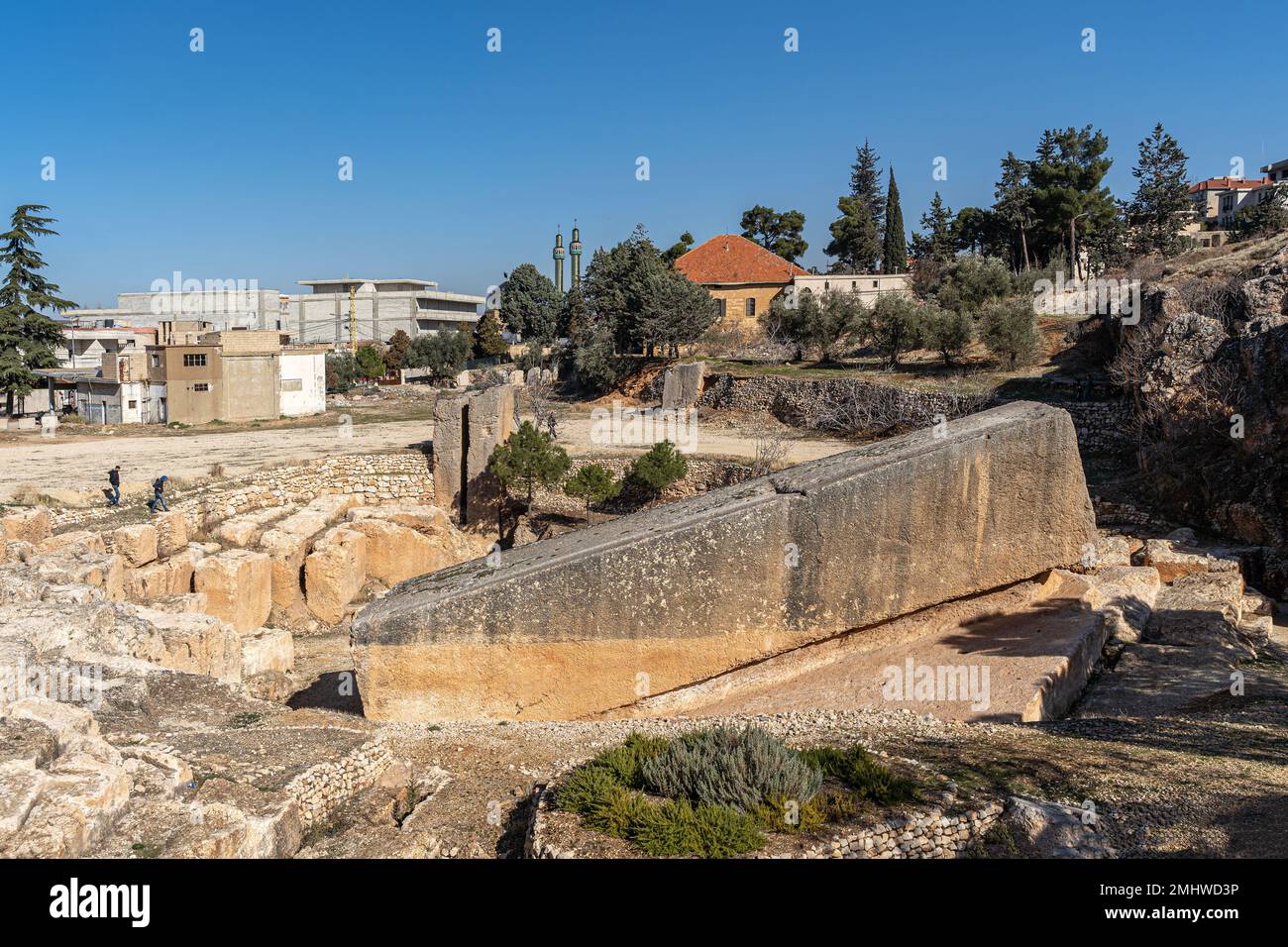 Largest stone in the world, Baalbek, Lebanon, Middle East Stock Photo ...