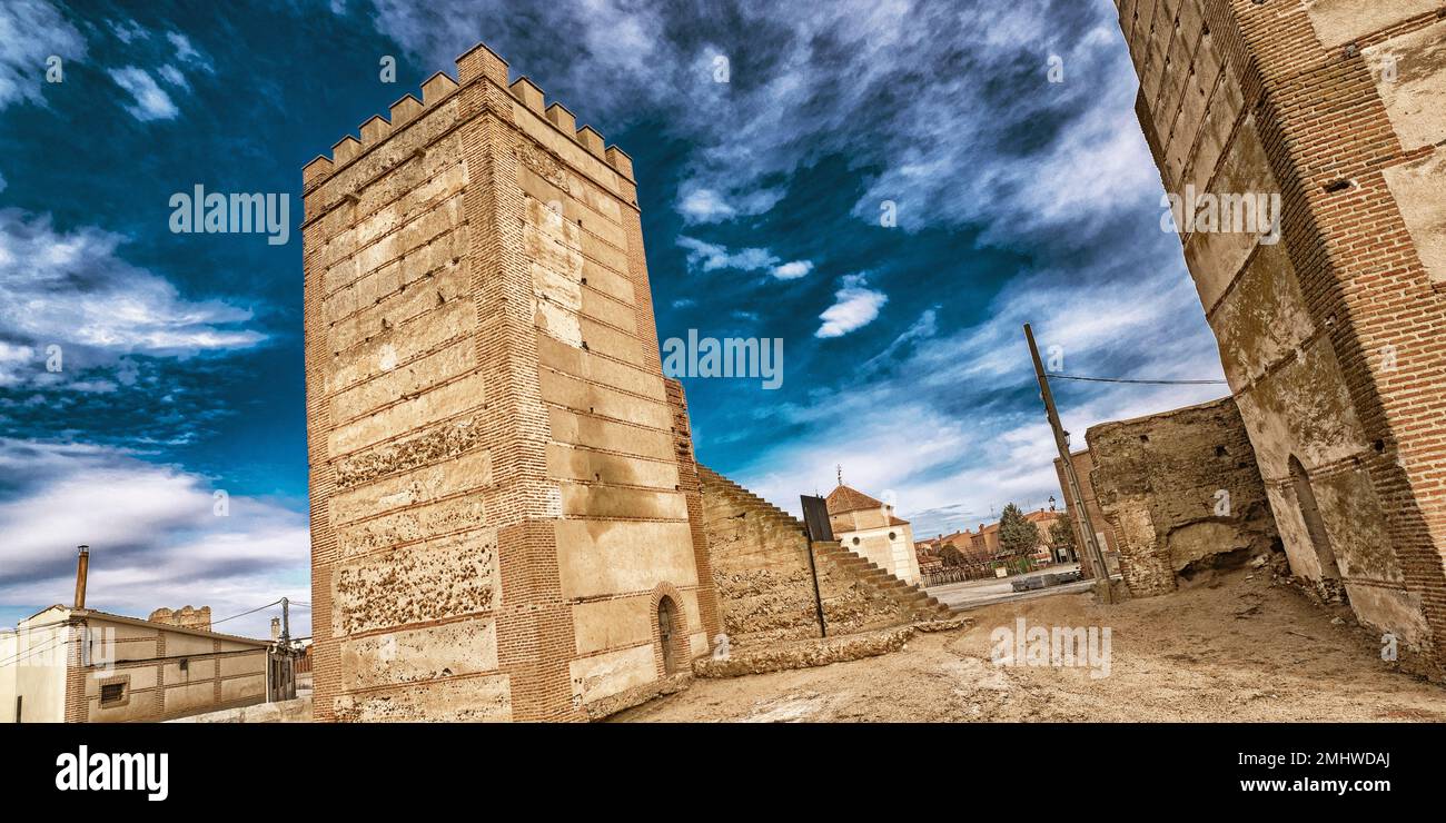 City Wall and Towers, 13th Century Mudéjar Style, Spanish National ...
