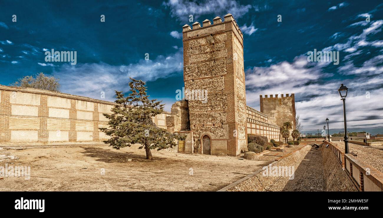 City Wall and Towers, 13th Century Mudéjar Style, Spanish National ...