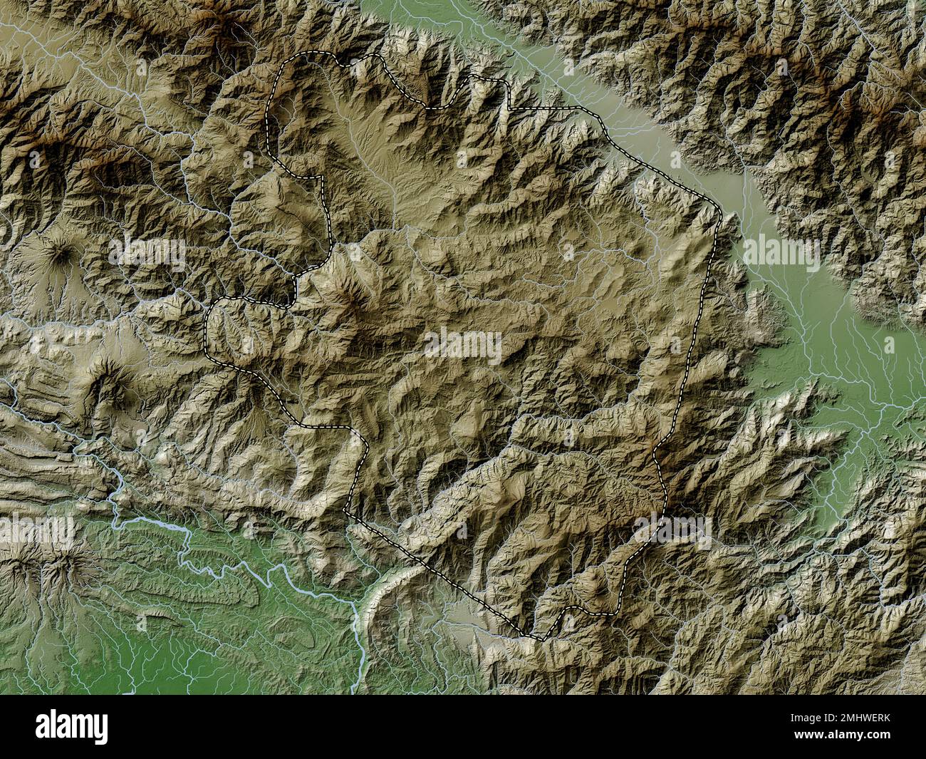 Map eastern highlands hi-res stock photography and images - Alamy