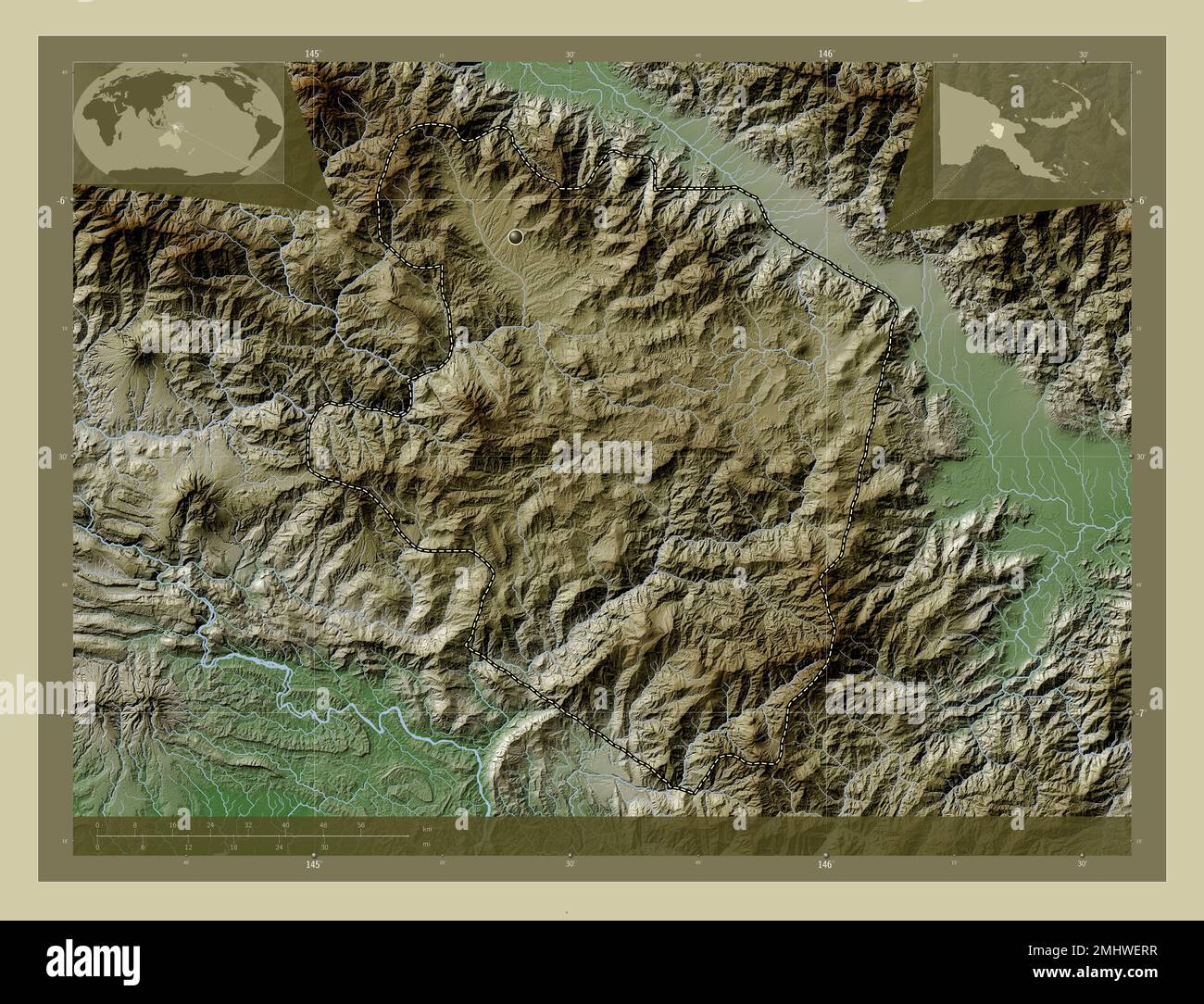 Map eastern highlands hi-res stock photography and images - Alamy