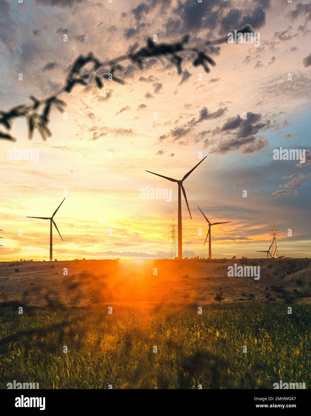 wind turbines with beautiful sunset sky, zorlu energy wind turbines ... wind turbines with beautiful sunset sky, zorlu energy wind turbines ...
