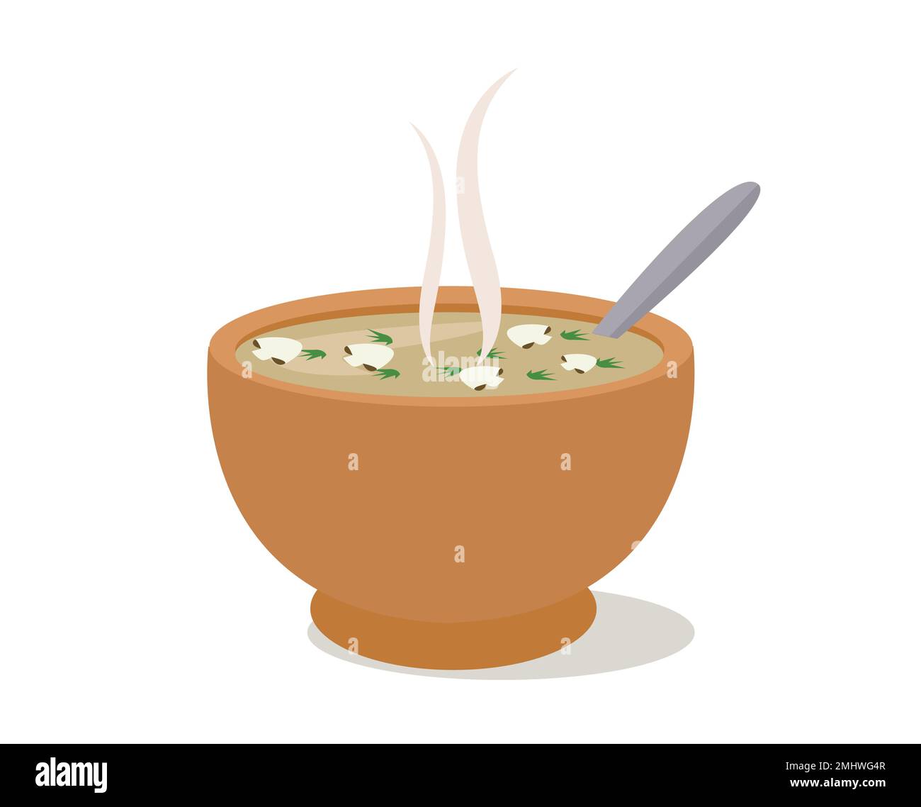 Hot vegetable soup. vector illustration isolated Stock Vector Image ...