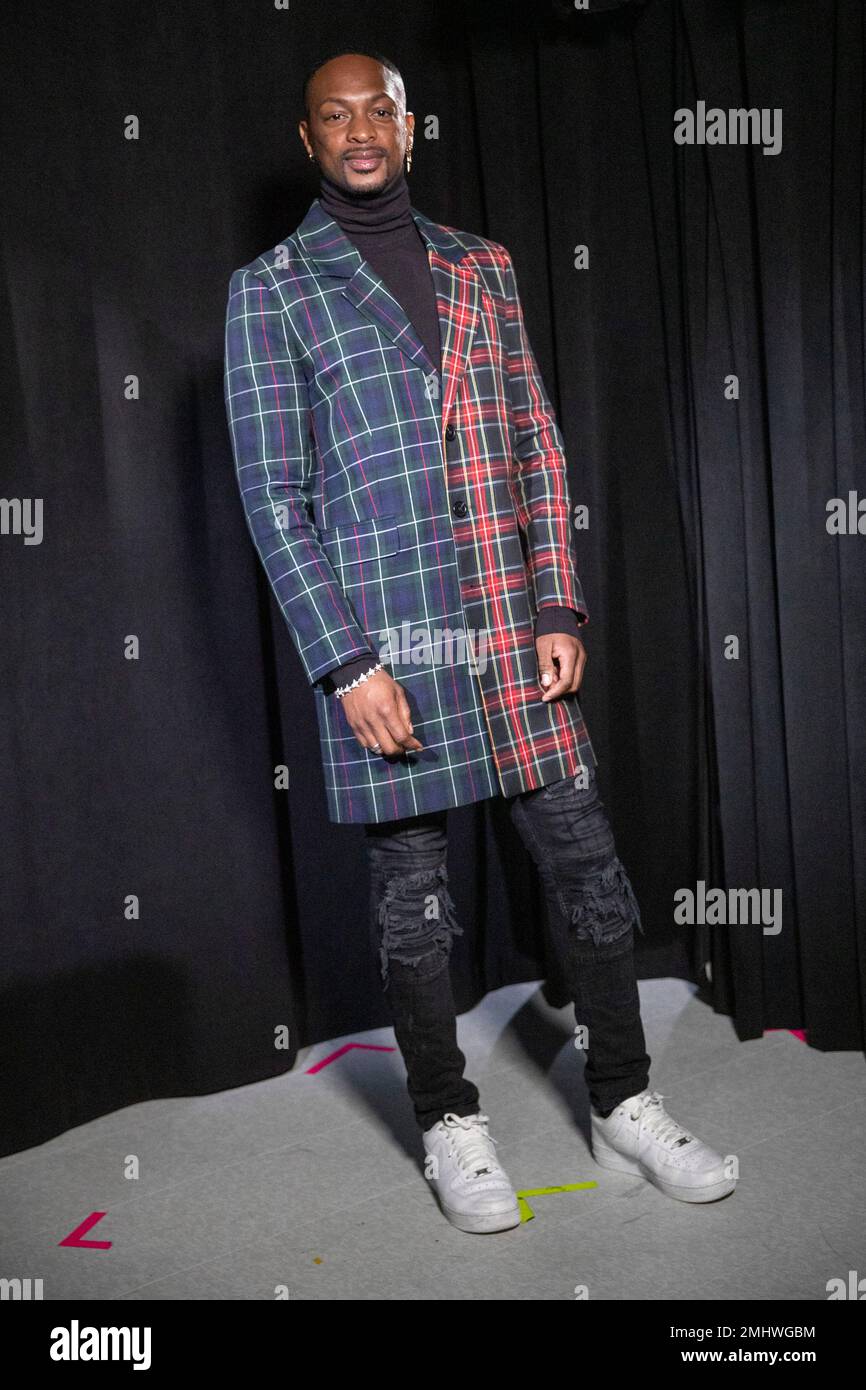 This Oct. 10, 2019, photo shows fashion designer LaQuan Smith posing ...