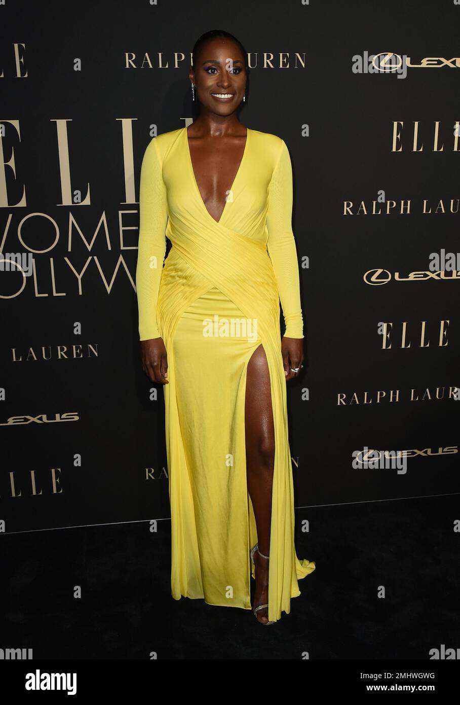 Issa Rae arrives at the 26th annual ELLE Women in Hollywood Celebration ...