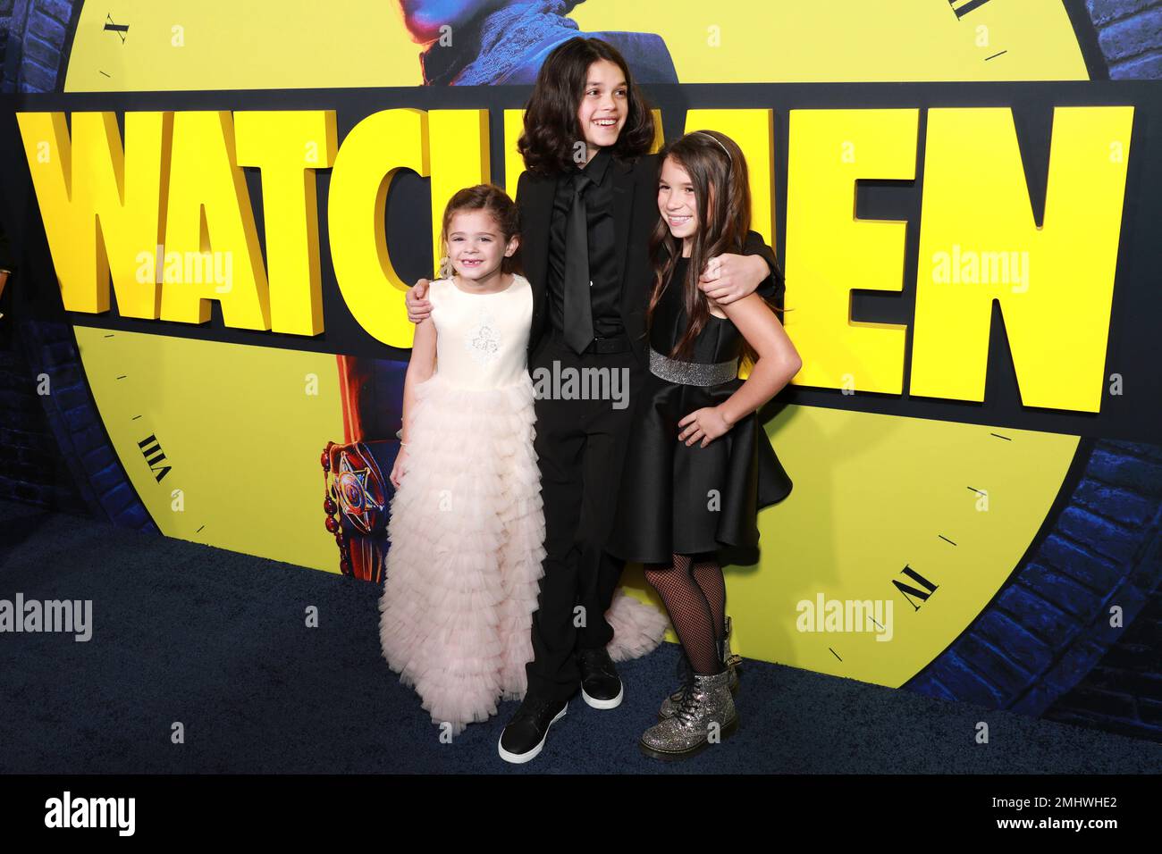 Adelyn Spoon, on left, Dylan Schombing, Lily Rose Smith attends the ...