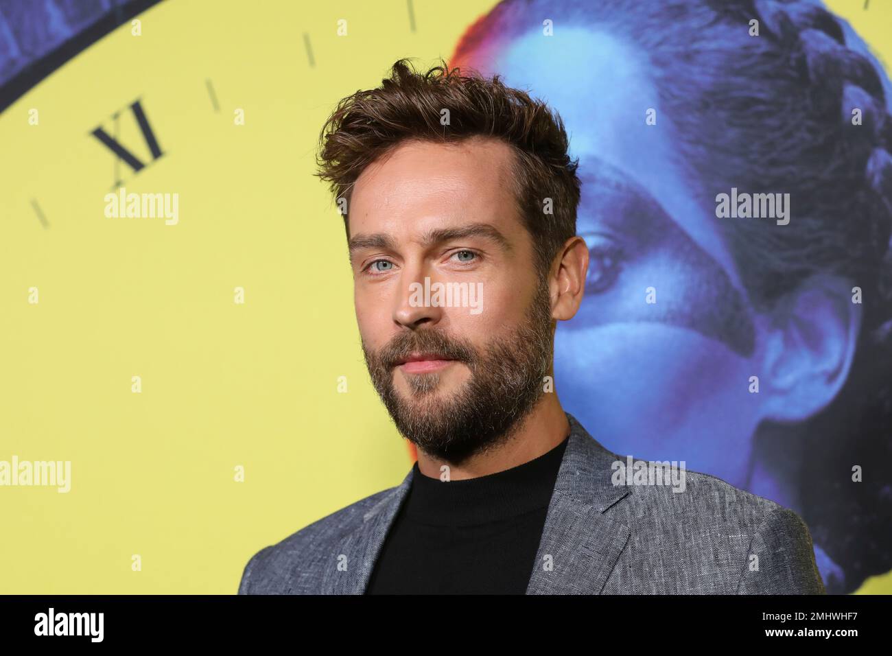Tom Mison attends the "Watchmen" premiere at the Cinerama Dome on ...