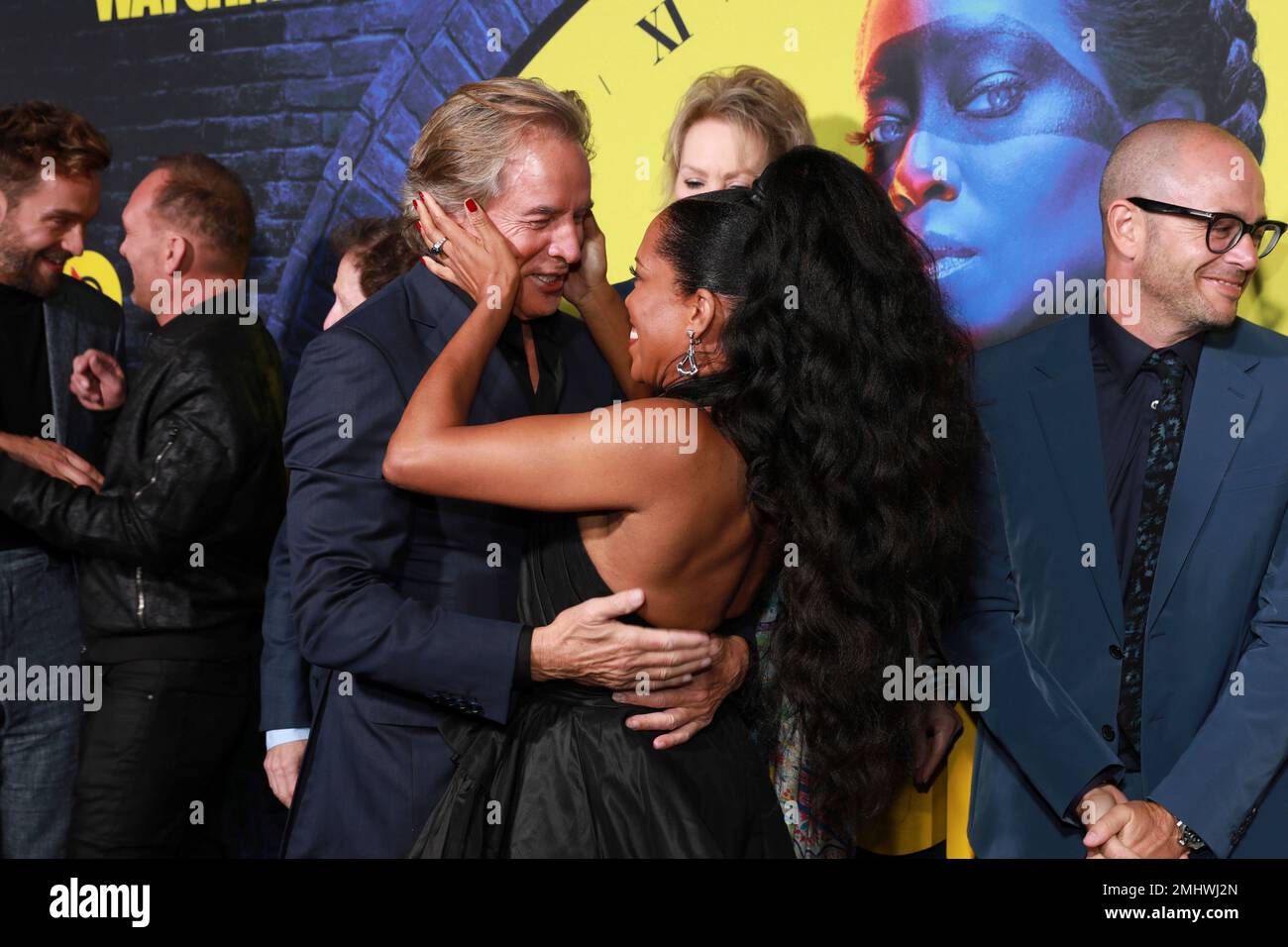 Don Johnson and Regina King attend the "Watchmen," premiere at the ...