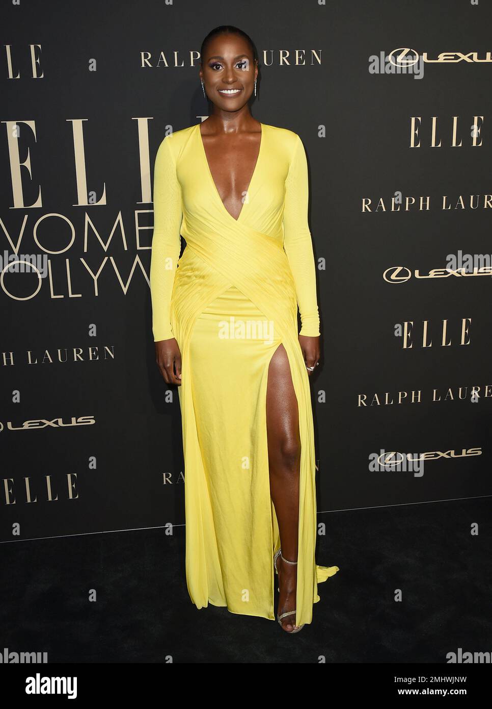 Issa Rae arrives at the 26th annual ELLE Women in Hollywood Celebration ...