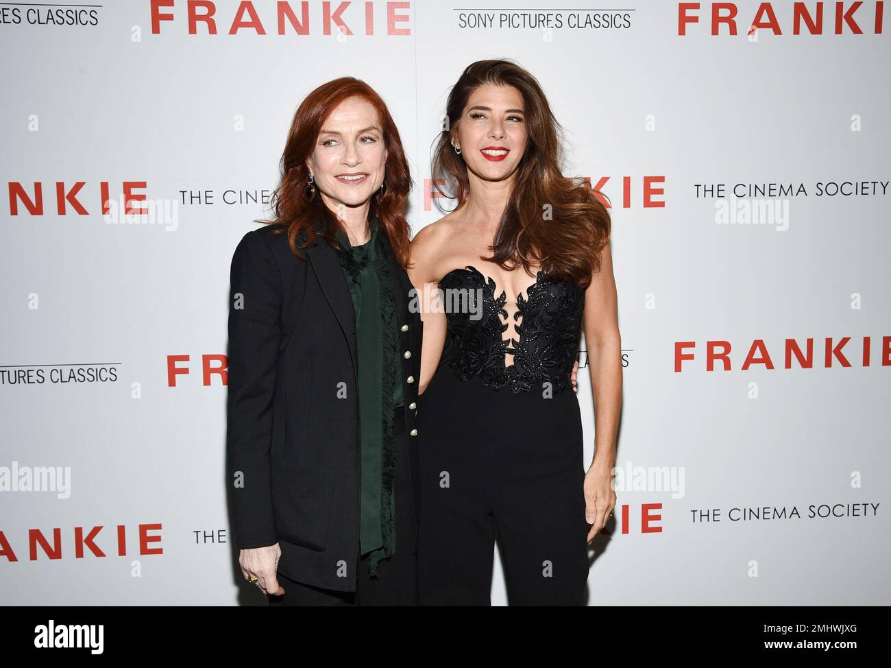 Actors Isabelle Huppert, left, and Marisa Tomei attend a special ...
