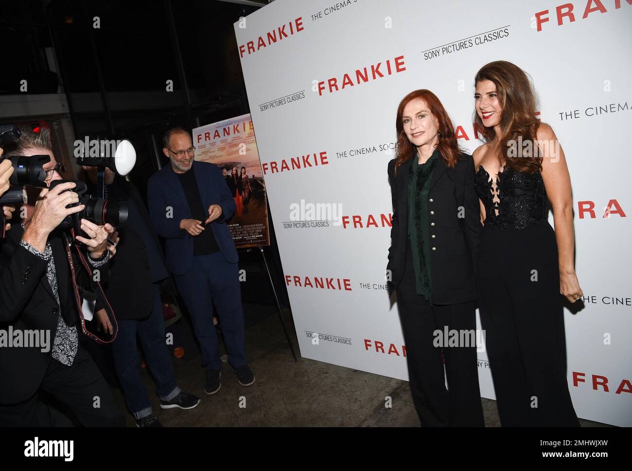 Actors Isabelle Huppert, left, and Marisa Tomei attend a special ...