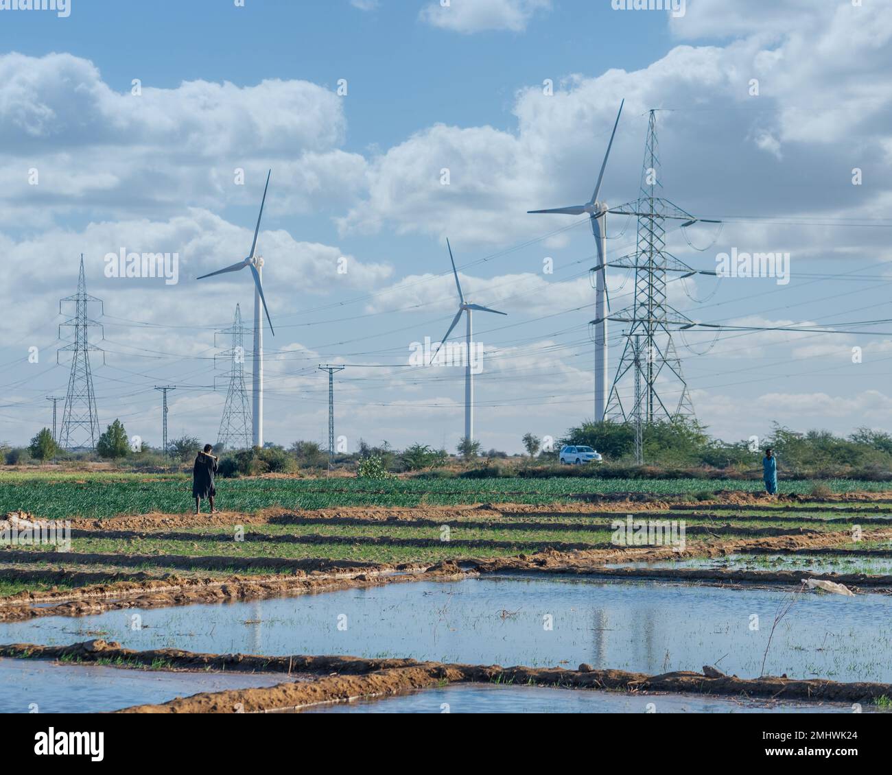 wind turbines with beautiful sunset sky, zorlu energy wind turbines ...