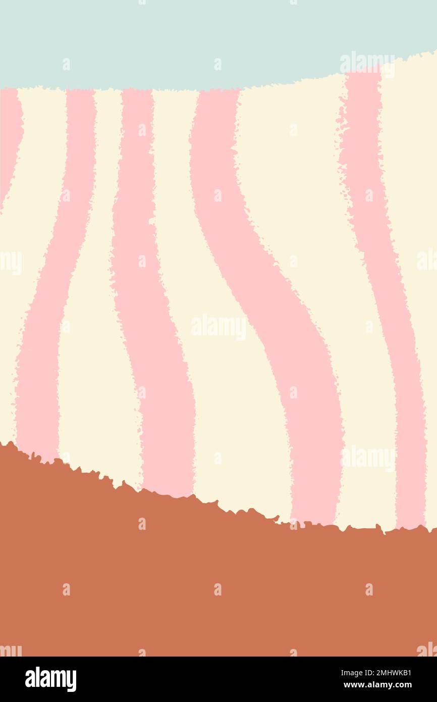 Colorful hand drawn abstract patterned poster vector Stock Vector Image ...