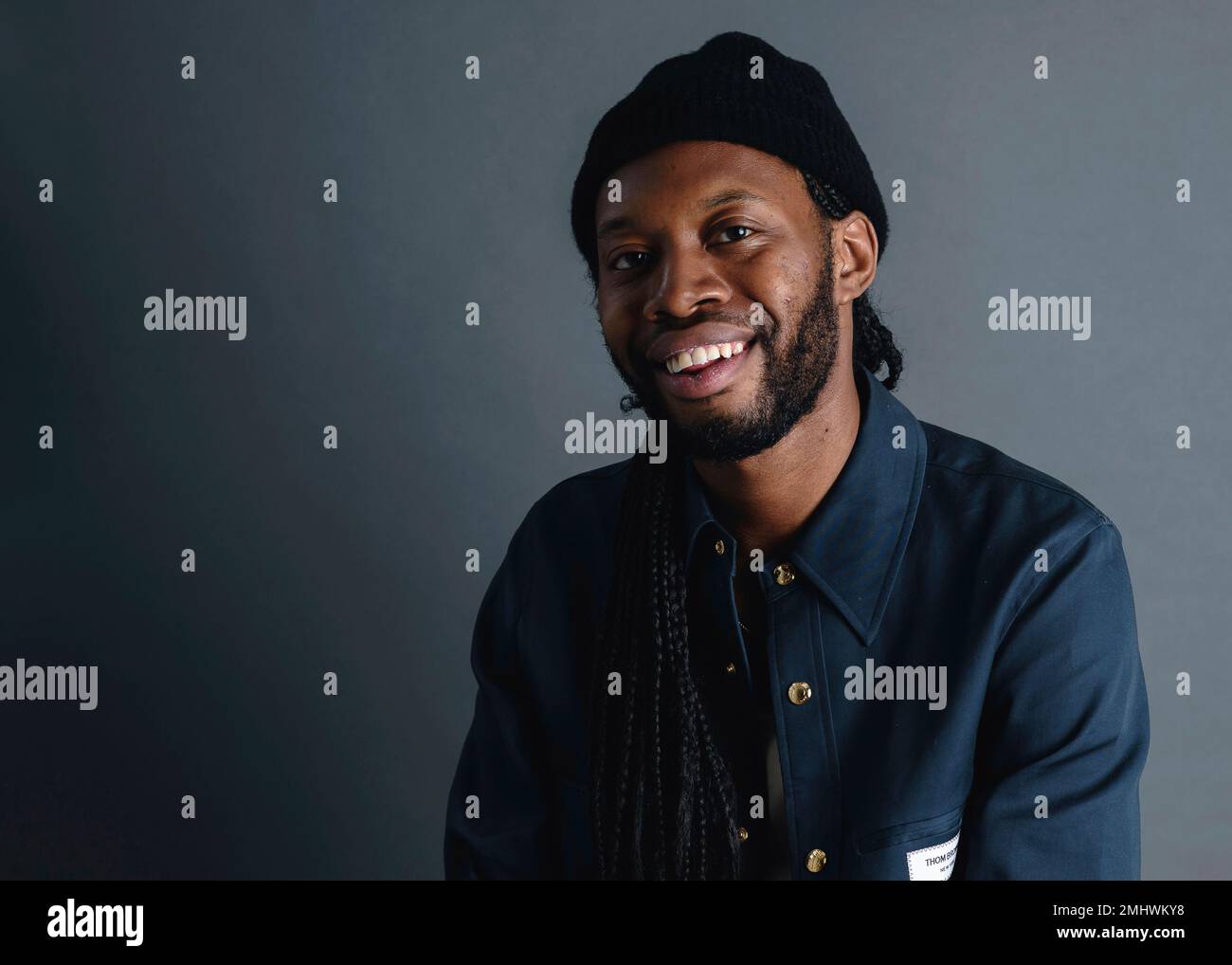 This Sept. 17, 2019 photo shows playwright Jeremy O. Harris posing in ...