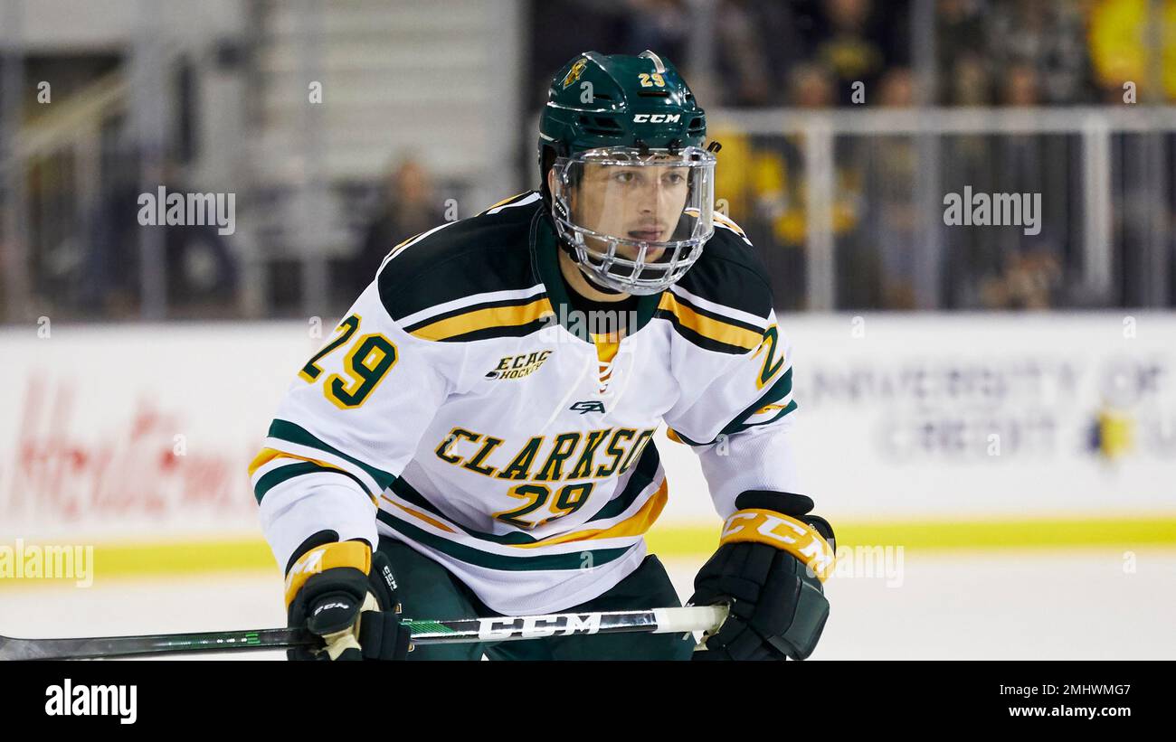 Clarkson forward Anthony Romano (29) in action against the Michigan ...