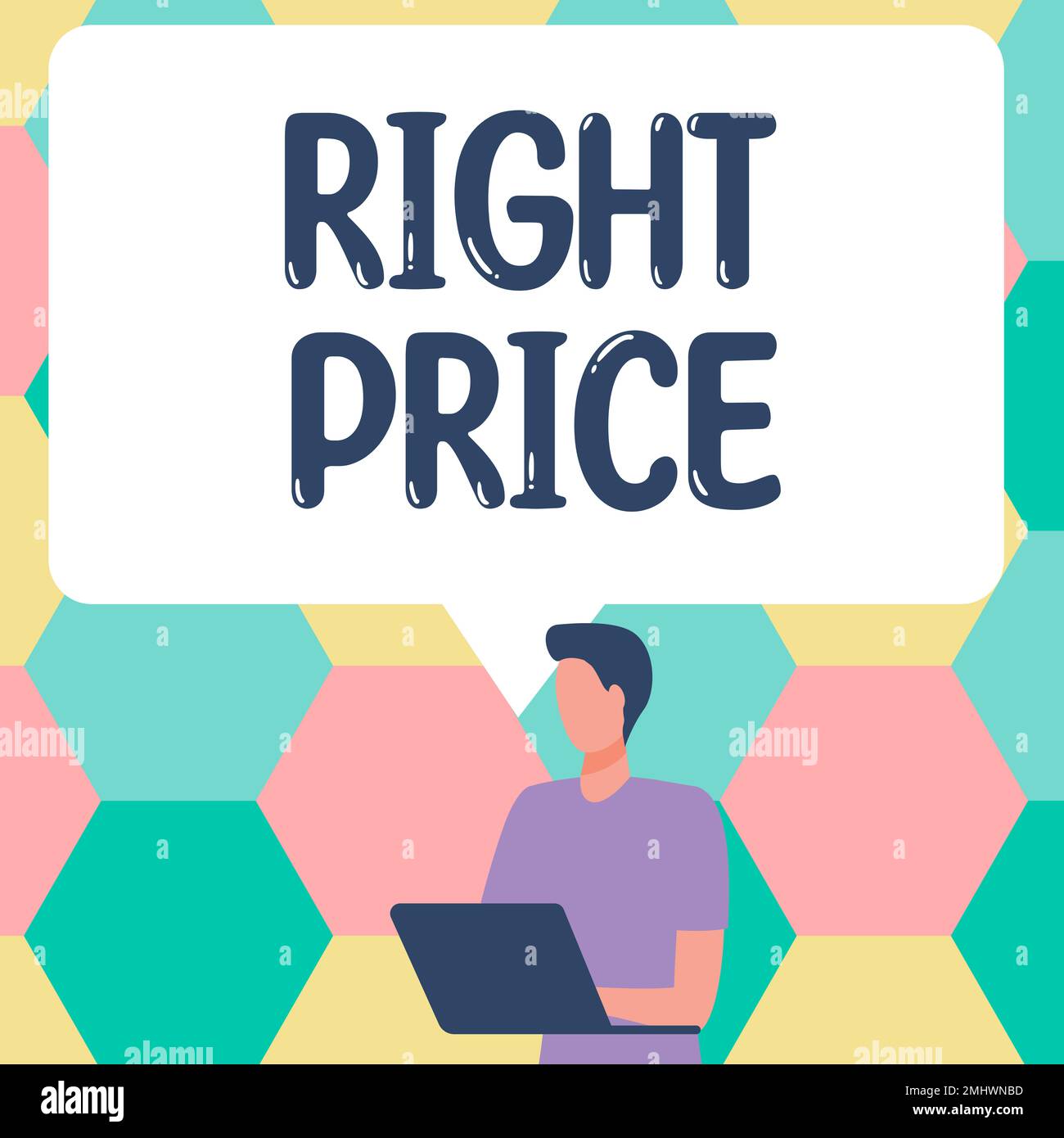 Sign displaying Right Price. Word Written on the amount of money that ...