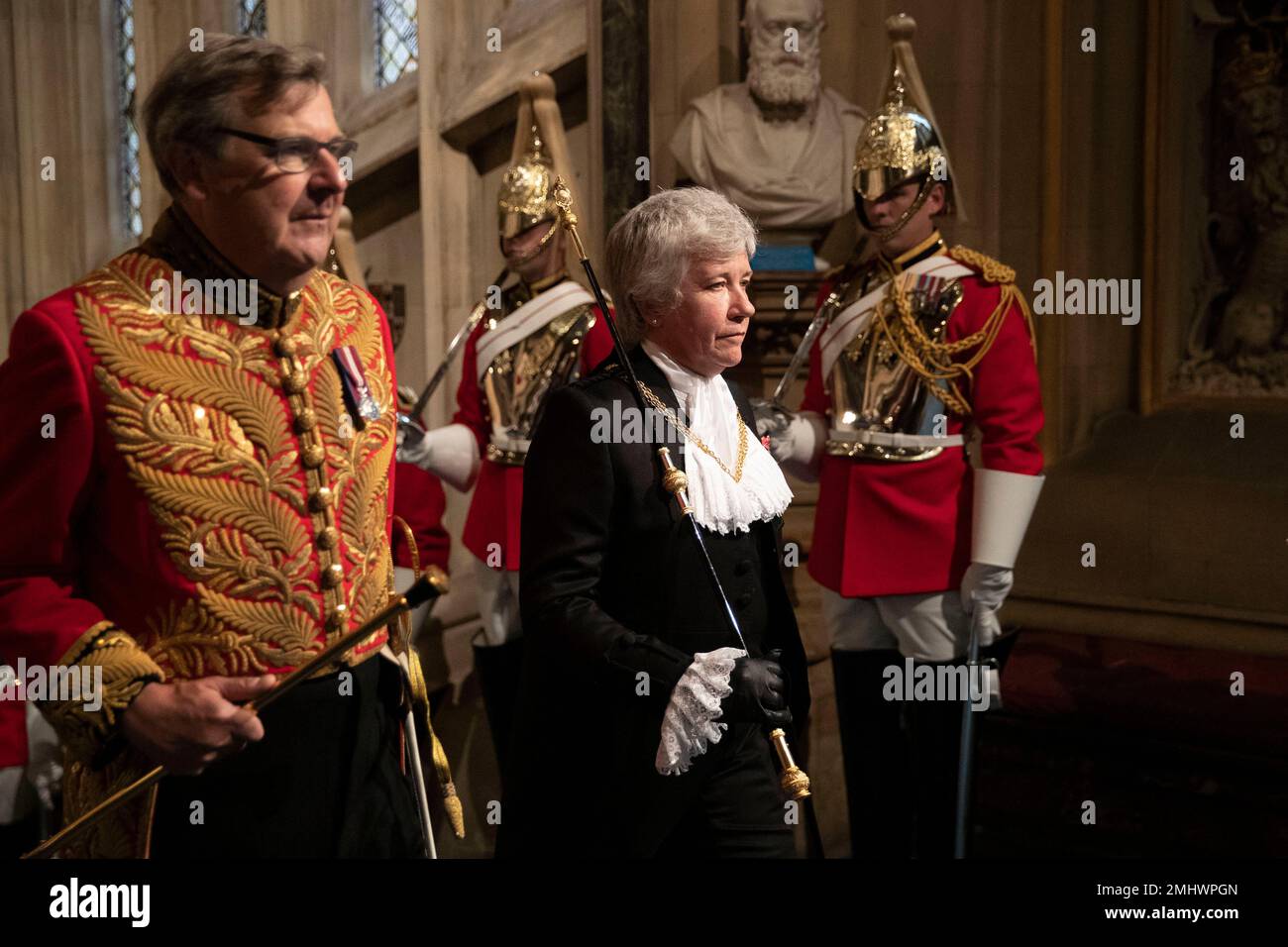 Black Rod, Sarah Clarke the first woman to serve in the role of Black ...