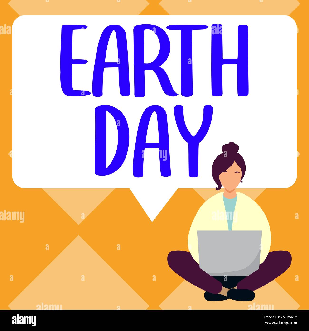 Conceptual caption Earth Day. Business overview Worldwide celebration ...