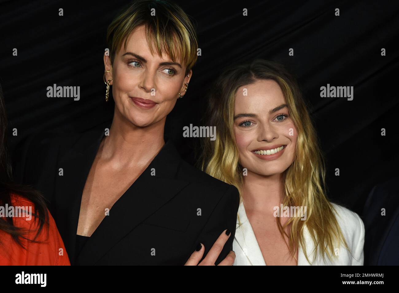 Cast members Charlize Theron, left, who plays Megyn Kelly, and Margot ...