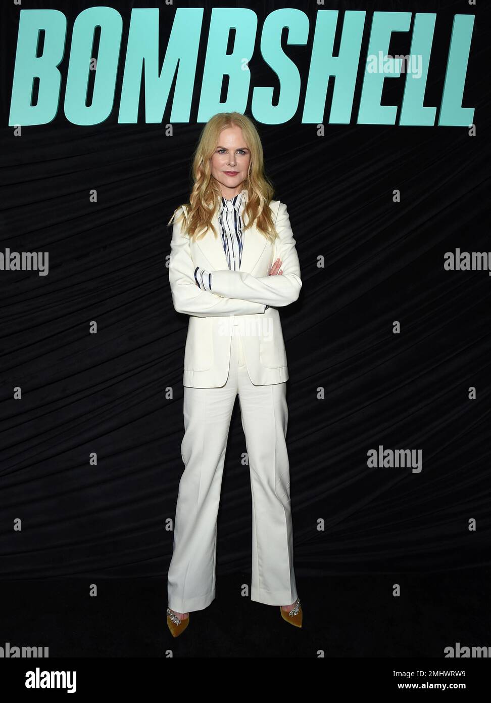 Cast member Nicole Kidman, who plays Gretchen Carlson, poses at a Los ...