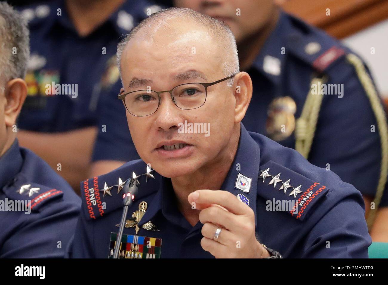 FILE - In this Oct. 3, 2019, file photo, Philippine National Police ...