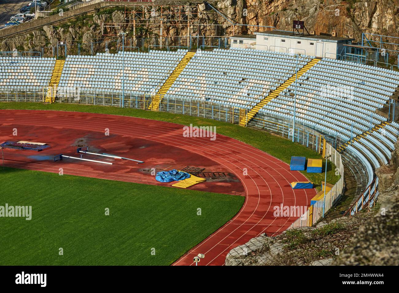 City of Rijeka, Croatia, Jan 25 2023, View of the unique stadium of ...