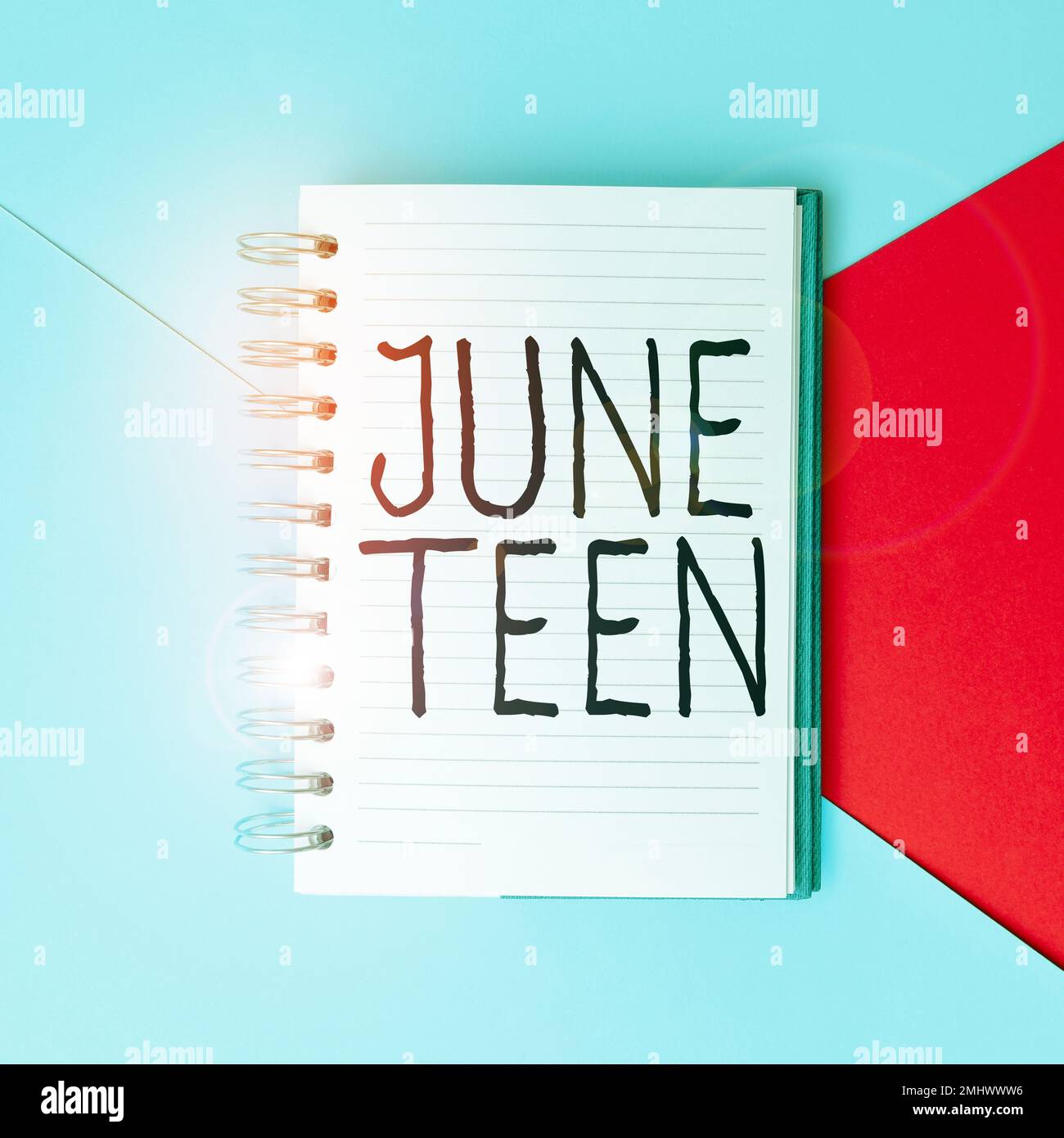 Conceptual display June Teen. Concept meaning legal holiday in the ...