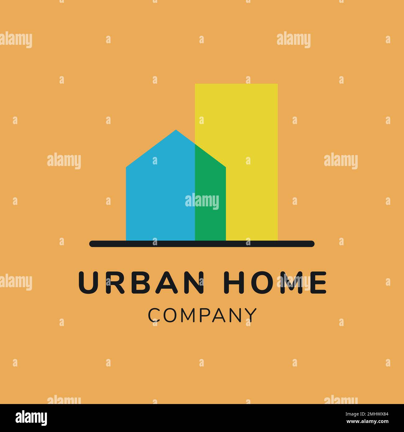 Real estate logo, business template for branding design vector, urban ...