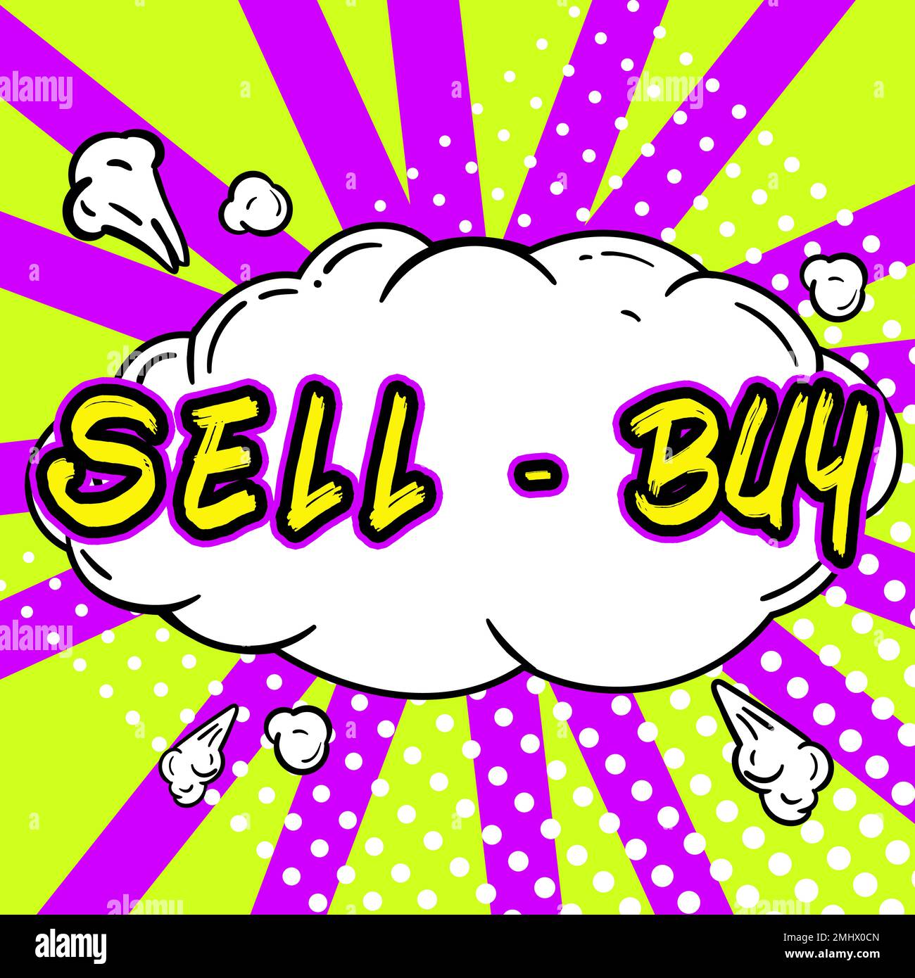 Text caption presenting Sell Buy. Concept meaning an agreement which ...