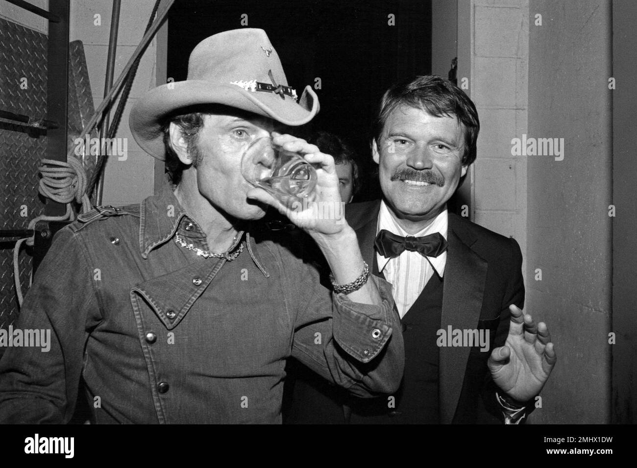 Glen Campbell and Jerry Reed at the opening of the Glen Campbell Golf ...