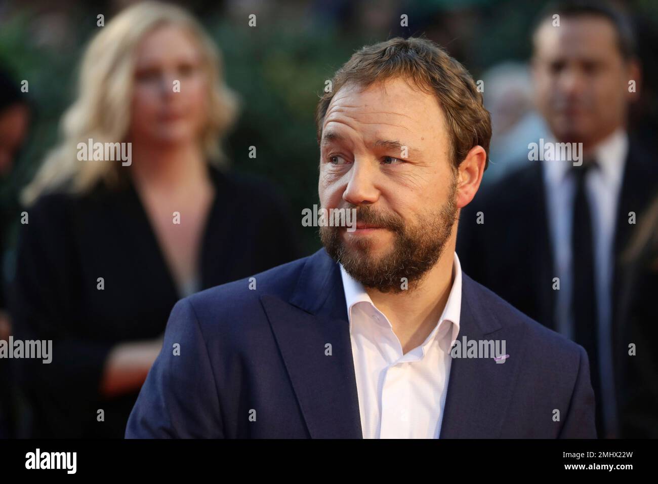 Actor Stephen Graham poses for photographers upon arrival at the ...