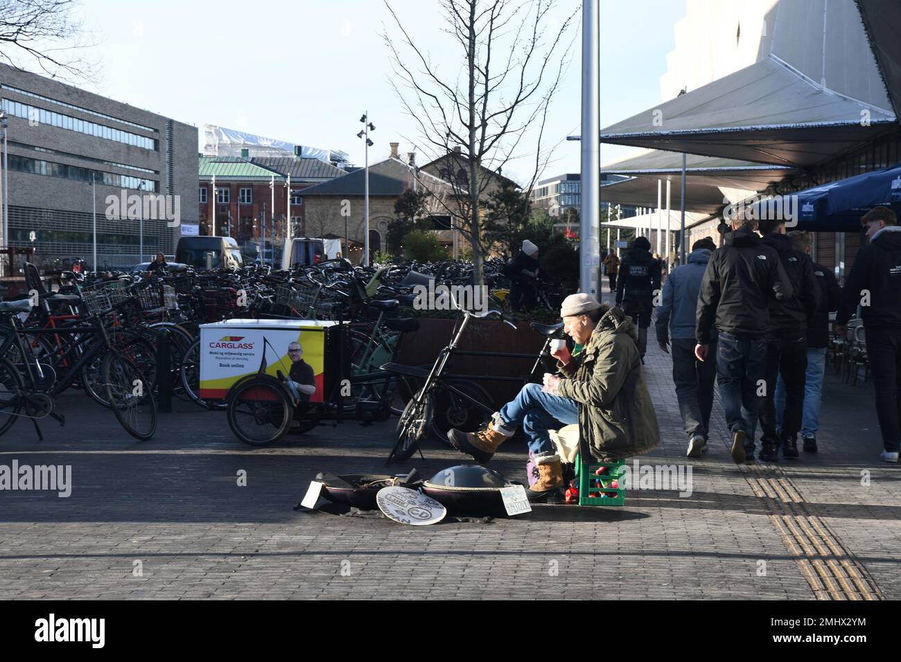 Copenhagen/Denmark/27 January 2023/ Danes as biker nation biker stand ...