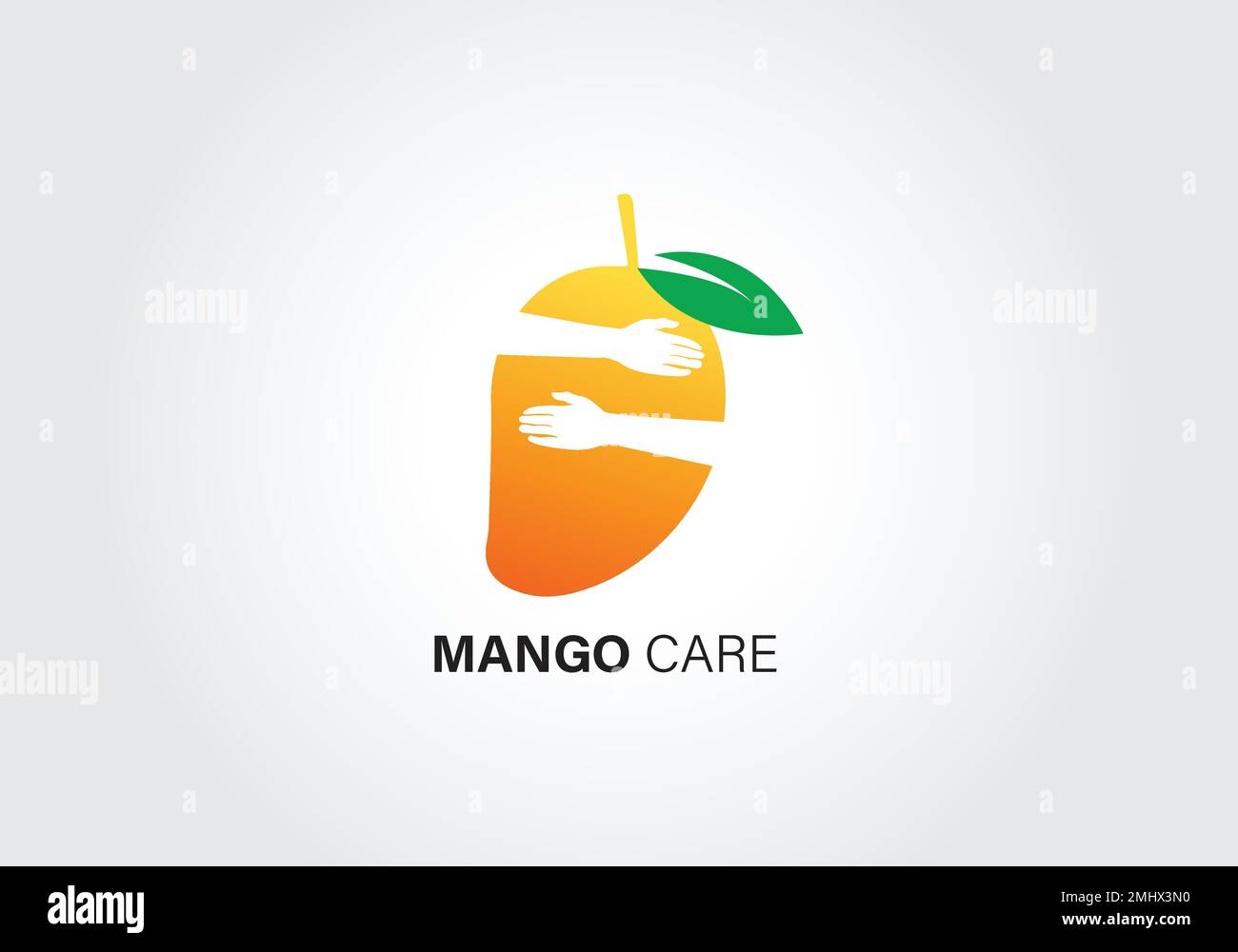 Mango in flat style. Mango vector logo. Mango icon. Mango fruit logo ...