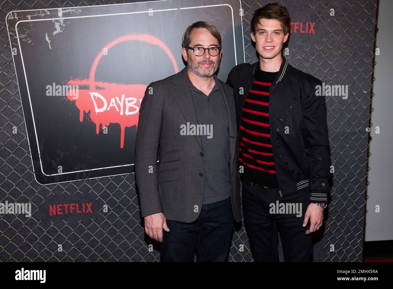 Matthew Broderick, left, and Colin Ford attend New York Comic Con to ...