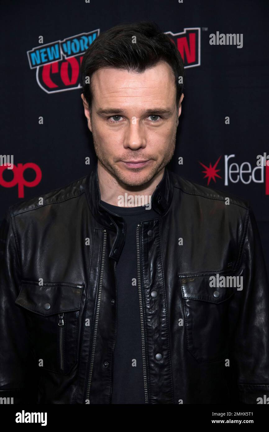 Rupert Evans attends New York Comic Con to promote The CW's "Charmed ...