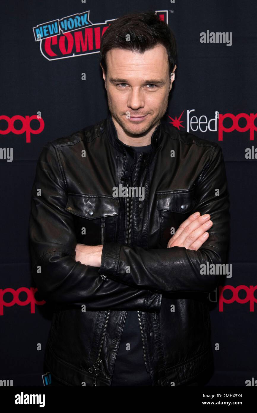Rupert Evans attends New York Comic Con to promote The CW's "Charmed ...