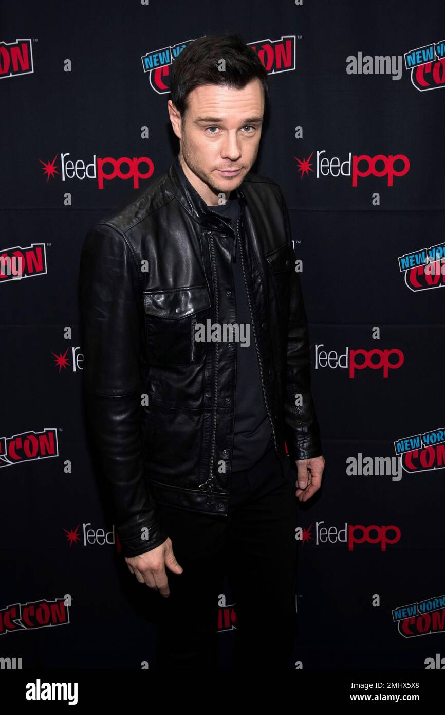 Rupert Evans attends New York Comic Con to promote The CW's "Charmed ...