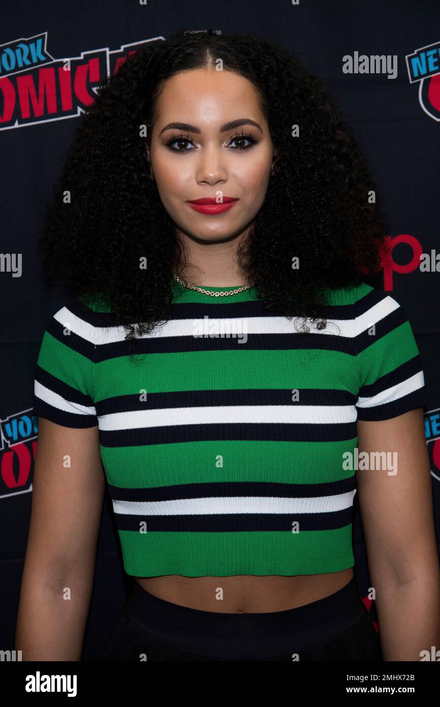 Madeleine Mantock attends New York Comic Con to promote The CW's ...