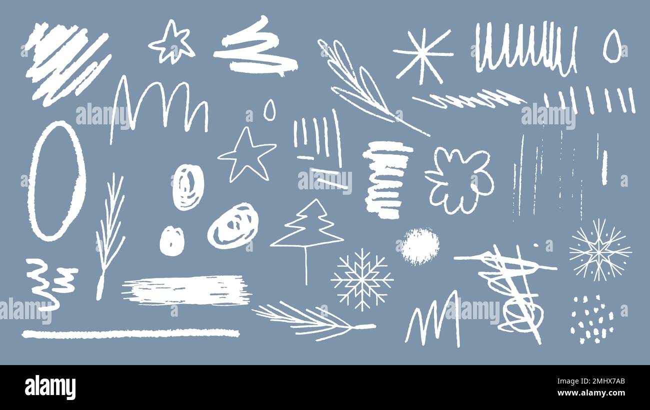 Christmas scribble pattern background vector Stock Vector Image & Art ...