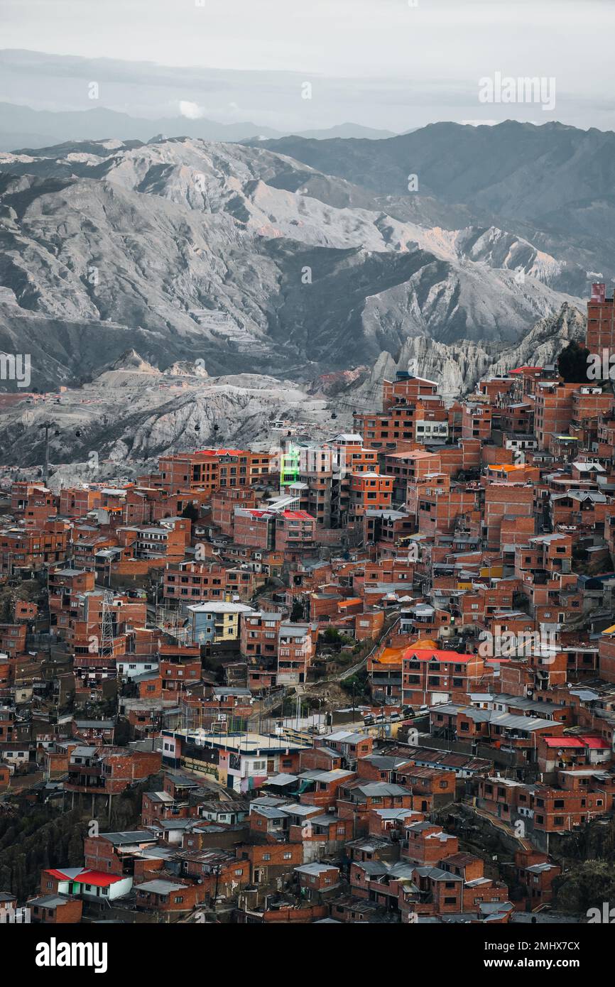 Amazing Panoramic View of Capital of Bolivia La Paz South America El ...