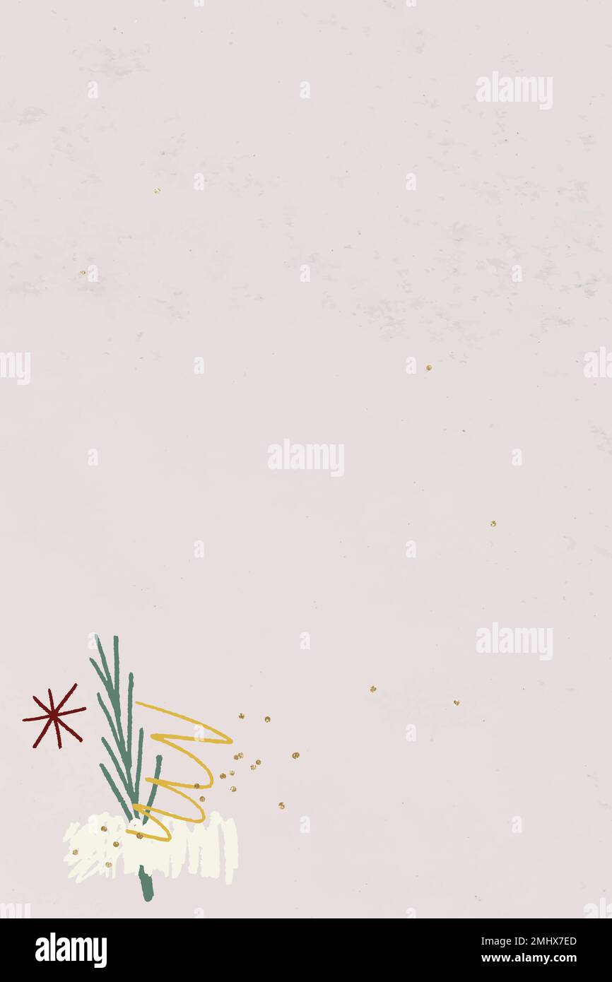 Christmas scribble pattern background vector Stock Vector Image & Art ...