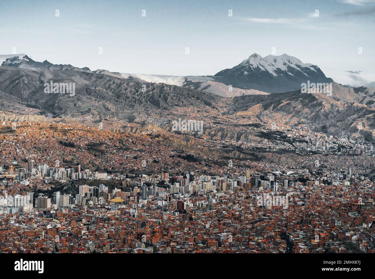 Amazing Panoramic View of Capital of Bolivia La Paz South America El ...