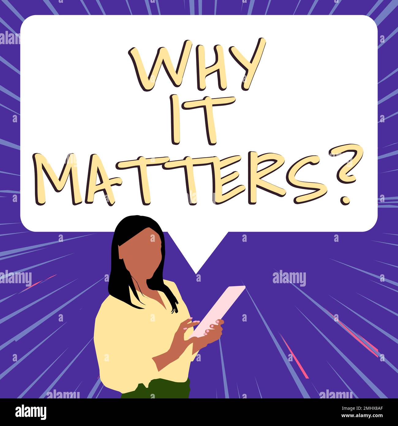 Writing displaying text Why It Matters. Word Written on Important ...