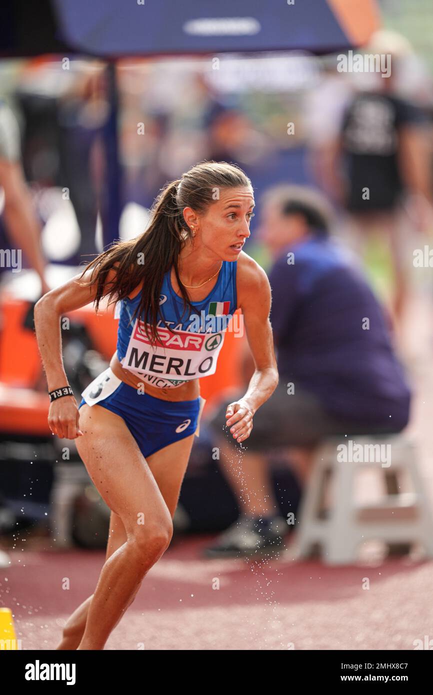 Martina MERLO participating in the 3000m steeplechase of the European ...