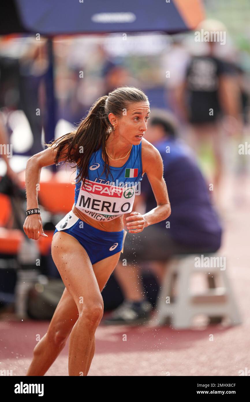 Martina MERLO participating in the 3000m steeplechase of the European ...
