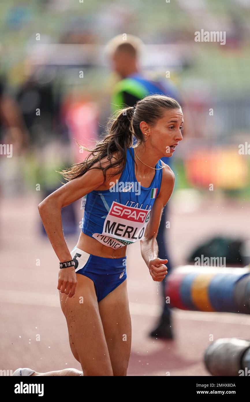 Martina MERLO participating in the 3000m steeplechase of the European ...