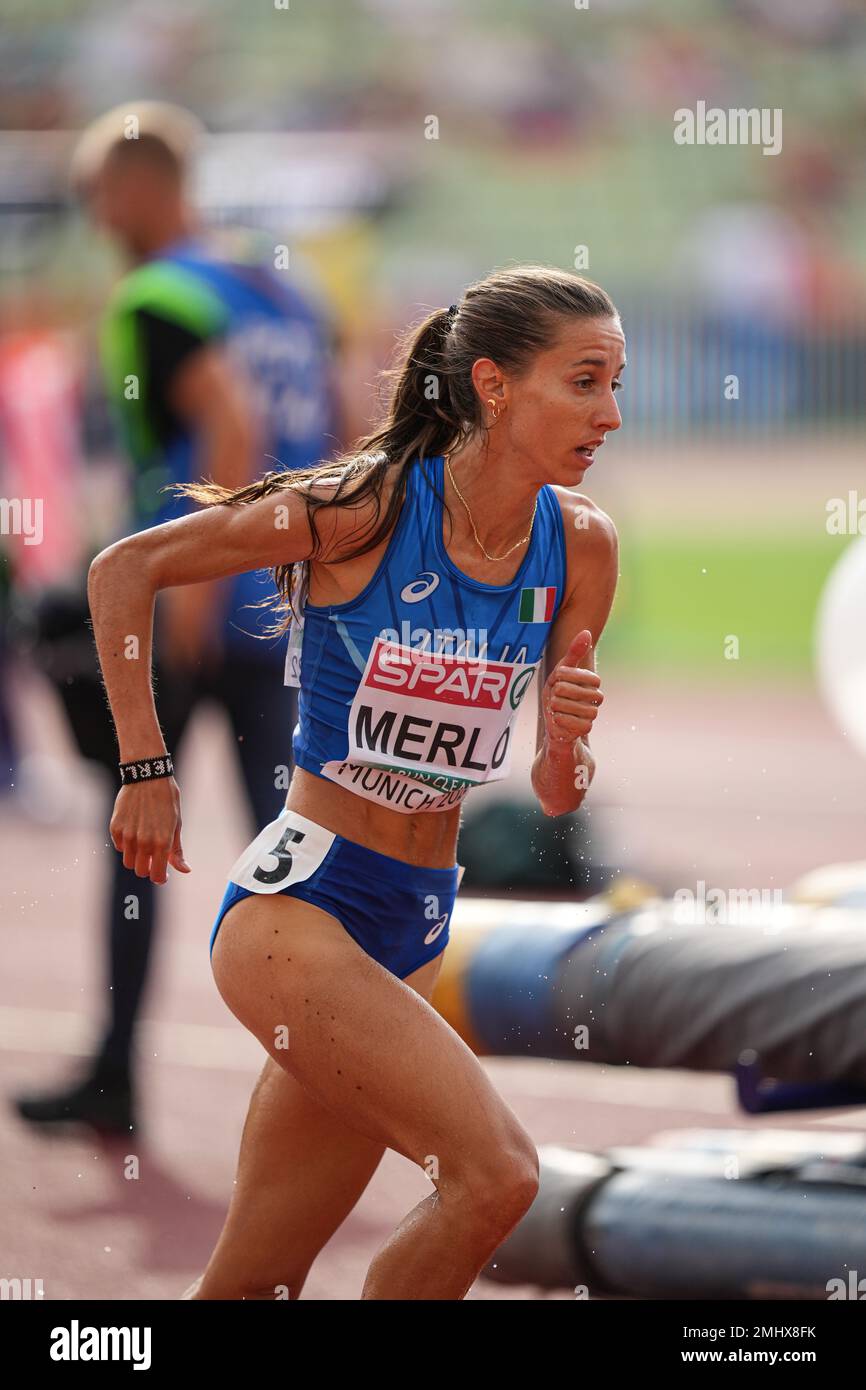 Martina MERLO participating in the 3000m steeplechase of the European ...